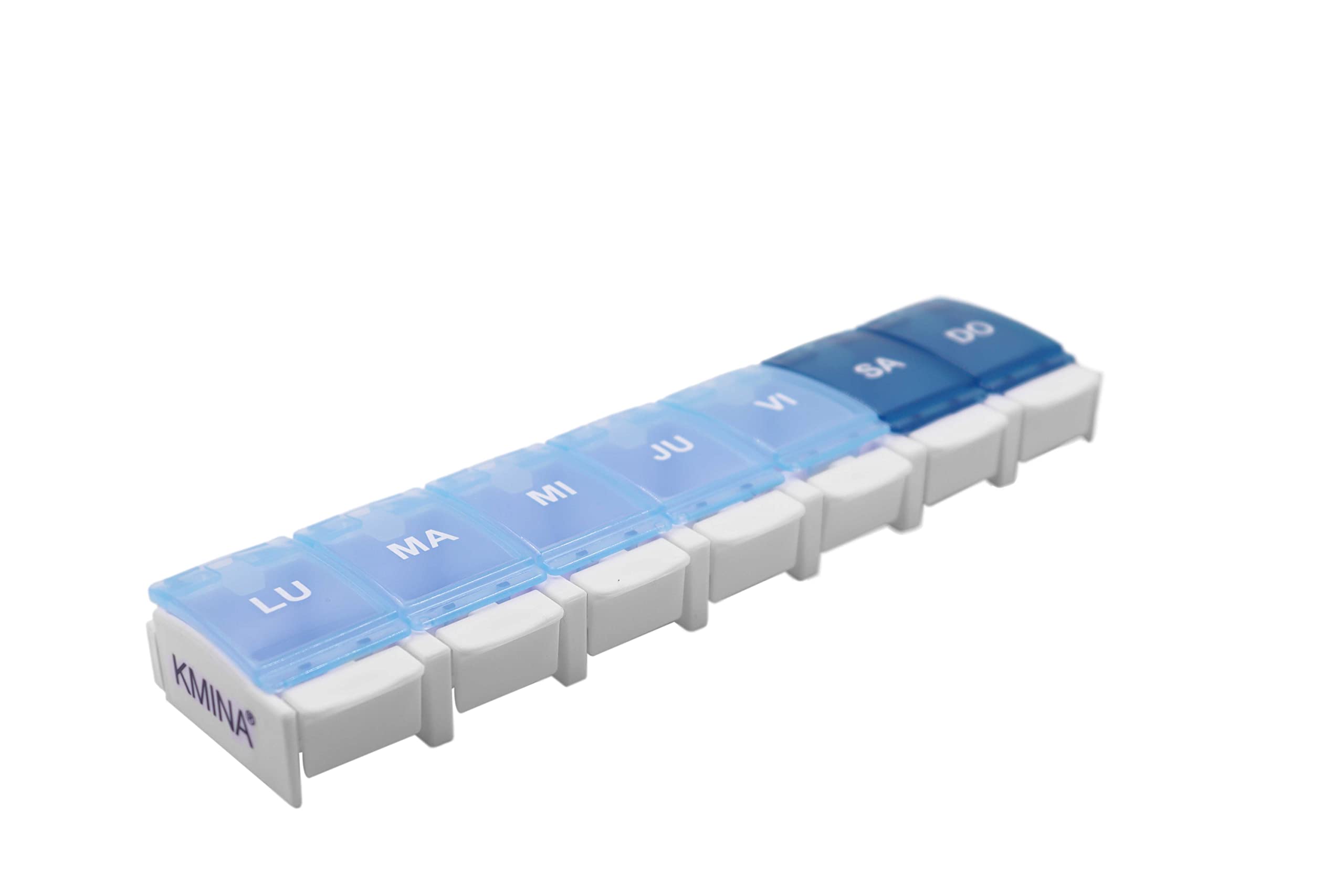 KMINA - Pill Boxes 7 Day 1 Times a Day, Weekly Pill Organiser Morning ...