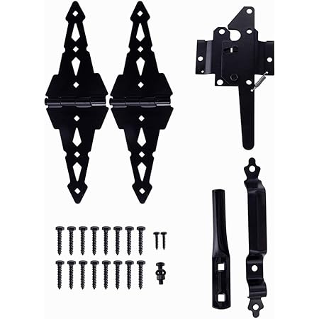 Amazon.com: Wood Gate Hardware Set – Heavy Duty Kit for Fence Swing ...