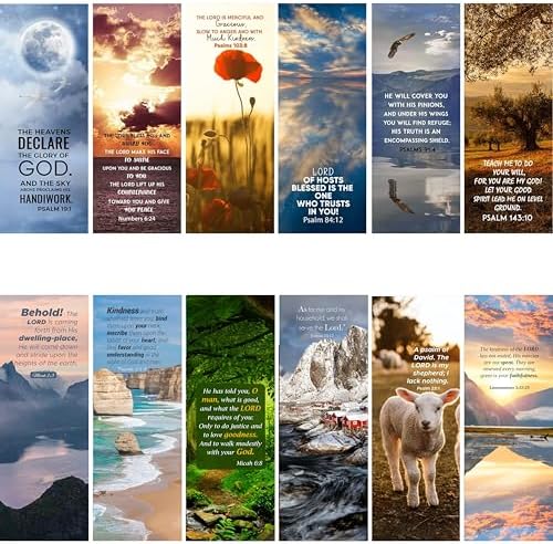Amazon.com: 40 Pieces Religious Bookmarks Vintage Wooden Christian ...