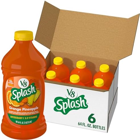 Amazon.com: V8 Splash Orange Pineapple Flavored Juice Beverage, 64 fl ...