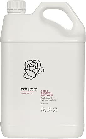 Amazon.co.jp: ecostore(エコストア) ボディウォッシュ 【ローズ＆ゼラニウム】 5L ボディソープ ボディケア 弱酸性 植物由来 肌にやさしい 詰め替え 大容量 特大 ...