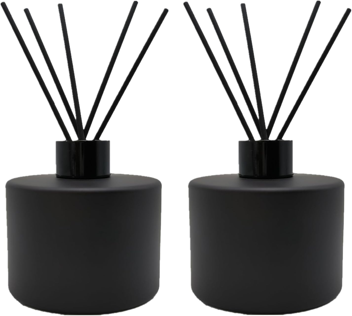 Amazon.com: Feel Fragrance Brown Black Glass Diffuser Bottles Diffuser ...