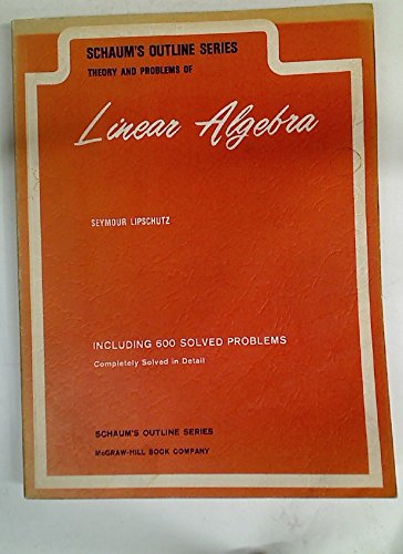Linear Algebra (Schaum's outline series) | Amazon.com.br