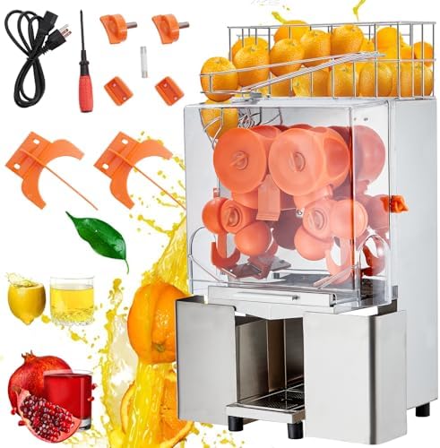 Amazon.com: VEVOR Commercial Orange Juicer Machine, 120W Automatic ...