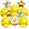 Amazon.com: KatchOn, Large Gold Foil Balloons - 22 Inch, Pack of 6 ...