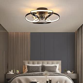 CITRA 500MM Black Modern Ceiling Fan Light with Remote Control ABS ...