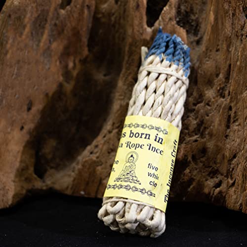 Vaguelly 3 Bags Traditional Rope Tibetan Rope Incense Homemade Rose ...