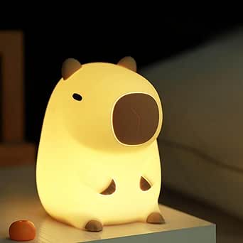 Guinea Pig Baby Night Light - Portable LED Soft Hippo Novelty Light, 3 ...