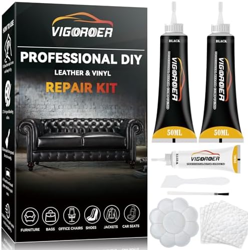 Leather Repair Kit, Black Leather Repair Patch, Easily Repairs Car ...