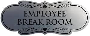 Amazon.com : Signs ByLITA Designer Employee Break room Sign - Easy ...