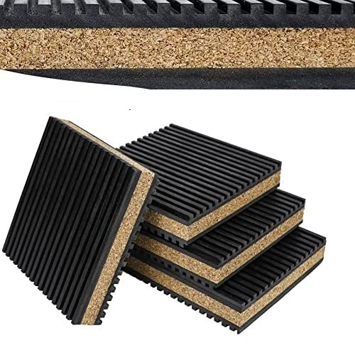 Easyflex Anti Vibration Rubber Pads, Cork Sandwich Vibration Isolation ...