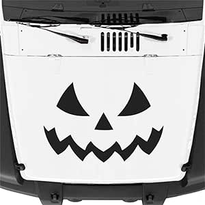Amazon.com: Halloween Pumpkin Car Decal Decorative Jack-O-Lantern Face ...