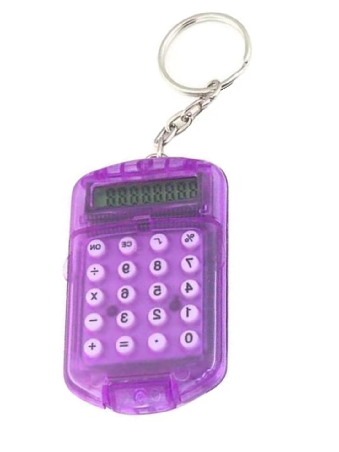 Amazon.com : Purple 8Digits Pocket Mini Electronic Calculator Keychain ...