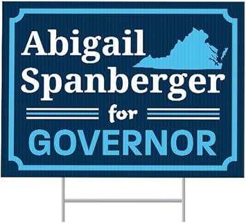 Amazon.com : SignPro Abigail Spanberger For Governor Yard Sign ...