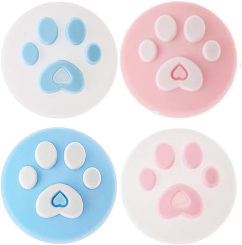 Analog Stick Covers Thumb Grips Caps for Nintendo Switch Joy-con (Pink ...