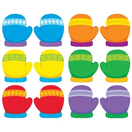 Amazon.com: Trend Enterprises Inc. Multicolor Mittens Classic Accents ...