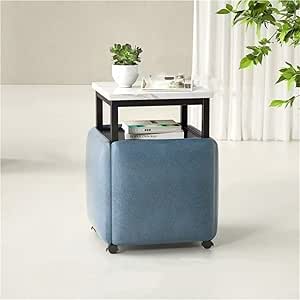 Amazon.com: Tweizhenba 5 in 1 Nesting End Table Stackable Stools ...