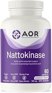 AOR Nattokinase 100mg Supplement for Healthy Circulation Support