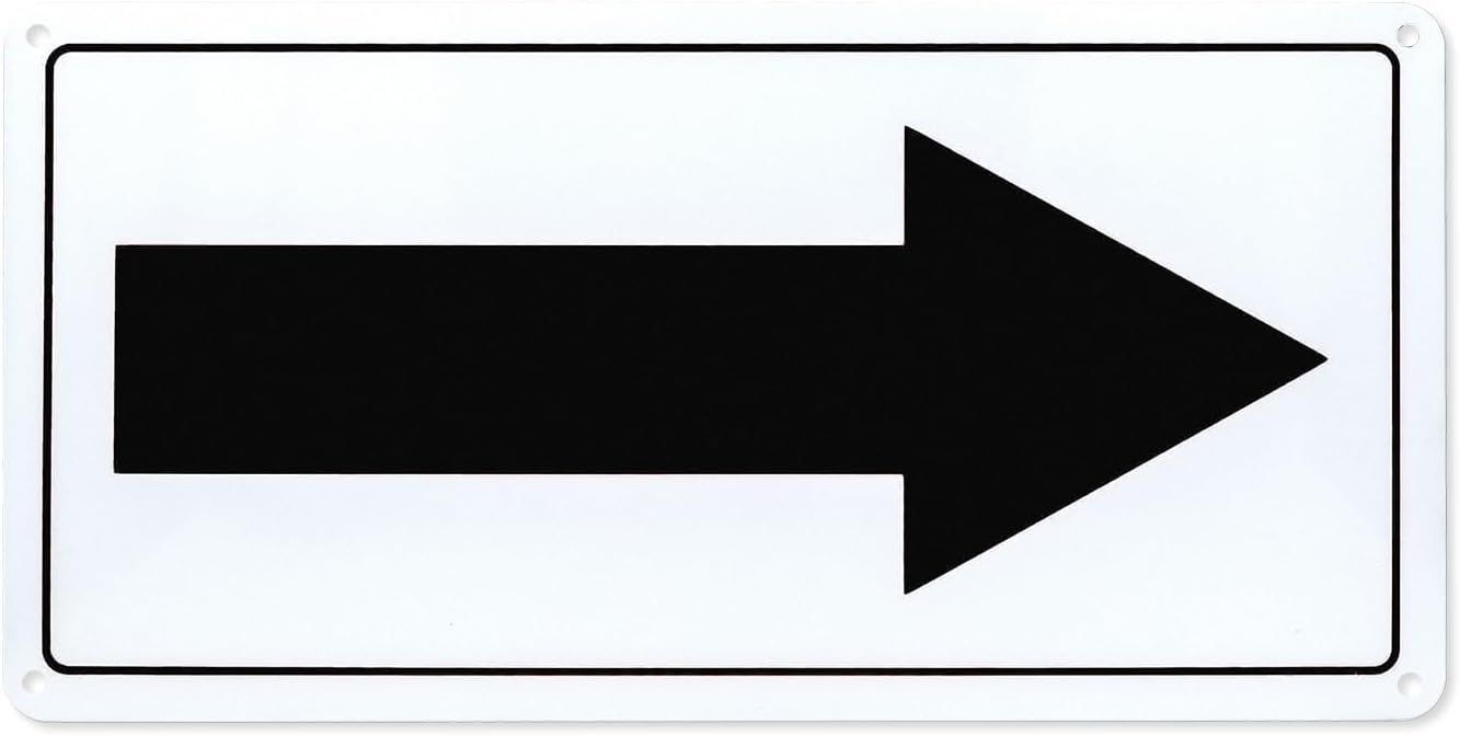 Türschild Pfeil matt: Amazon.de: Baumarkt