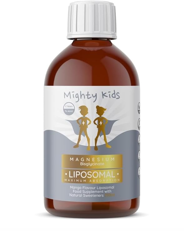 Mighty Kids Liposomal Magnesium Syrup - for Sleep and Anxiety Reduction ...