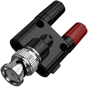 BNC Male Plug to Dual 4mm Banana Female Jack Binding Post Adapter Connector: Amazon.co.uk ...