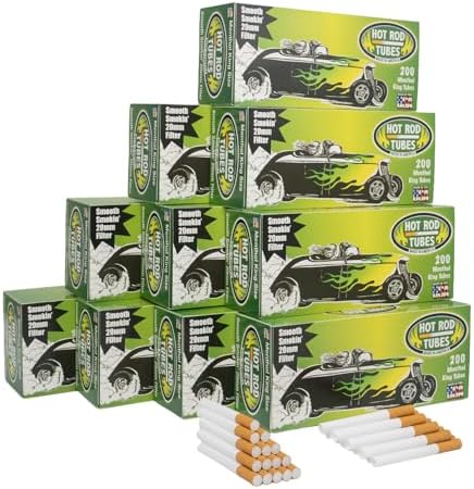 HotRod Menthol Cigarette Tubes 1000 Count 200 Tubes x 5 Boxes – Tubes ...