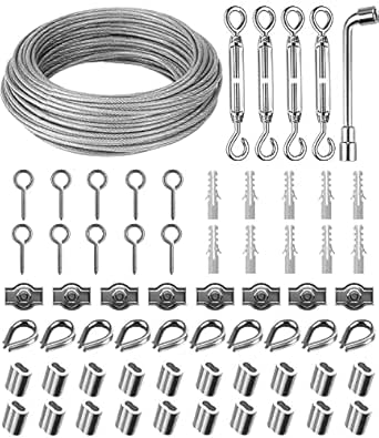 30 m 3 mm wire rope, 304 stainless steel wire rope, tension wire, steel ...