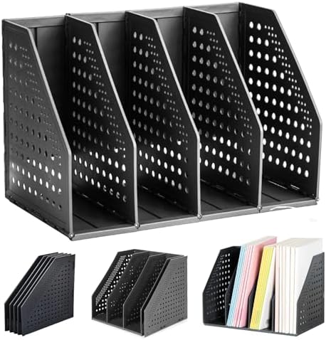 Amazon.com: samstar Vertical Magazine File Holder, Desk File Organizer ...