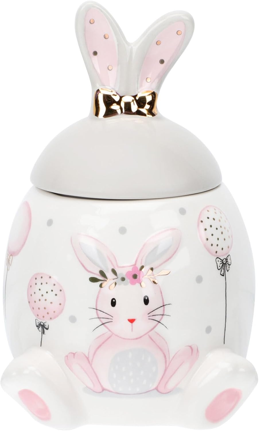 Amazon.com: PRETYZOOM Ceramic Bunny Jar Decorative Easter Canister With ...