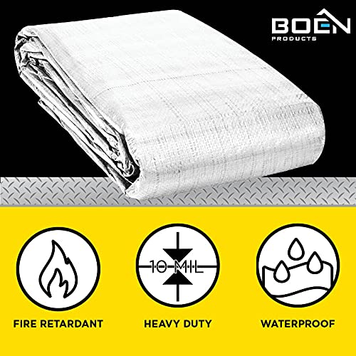 Snapklik.com : Heavy Duty Fire Retardant Construction Tarp