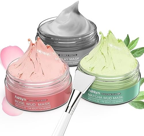 Amazon.com : Clay Mask for Face, Cherry Blossom Clay Mask & Scraper ...
