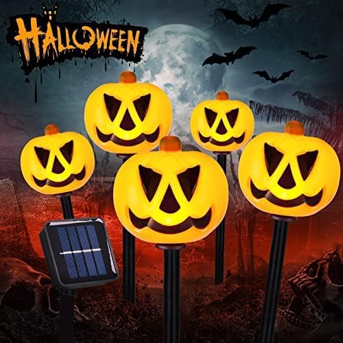 Amazon.com : Solar Halloween Pumpkin Pathway Lights Decorations ...