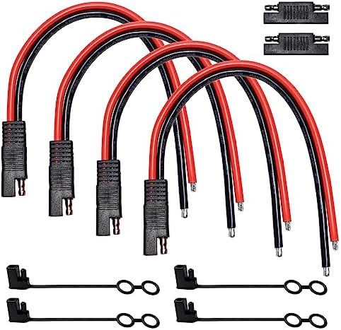 Amazon.com: JINKAIMING SAE Connector Tinned Copper Extension Cable 30cm ...