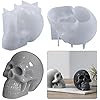 Amazon.com: 2PCS 3D Skull Resin Candle Mold, Silicone Skull Shape Molds ...