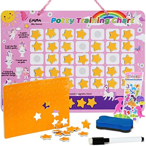 Amazon.com: Hadley Designs Boho Potty Training Chart for Toddler Girls ...