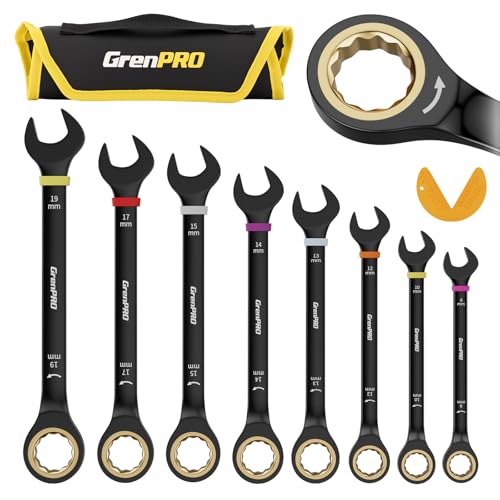 Amazon: Ratcheting Wrench Set Metric And Standard, 9PC 8-19 mm 72Th ...