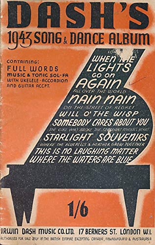 Dash's 1943 Song and Dance Album: Irwin Dash Music Co: Amazon.com: Books