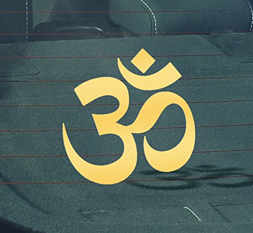 GS2117 OM Symbol Hindu Car Window GOLD Vinyl Decal Sticker 4-Inches ...