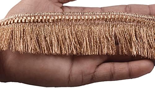 Amazon.com: CRAFTLOVE Zari Frill Lace Border 19.5 Yards/for Decorations ...