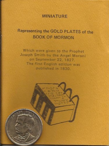 Gold Plates of the Book of Mormon (Miniature Representation): Church of ...
