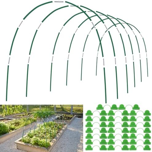 Amazon.com : Aierden 36Pcs Garden Hoops for Raised Beds,6 Sets of 8FT ...