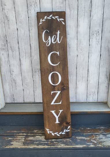 Amazon.com: Get Cozy Welcome Sign, Customizable Greetings Sign - Choose ...