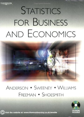 Statistics for Business and Economics: Amazon.co.uk: Anderson, David ...