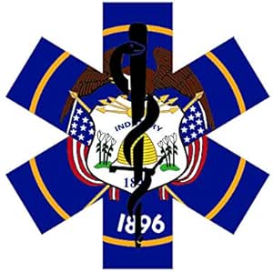 Amazon.com: Utah State Shaped EMT Flag Sticker FA Graphix Vinyl Decal ...