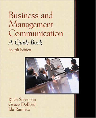 Business and Management Communication: A Guide Book: 9780130870537 ...