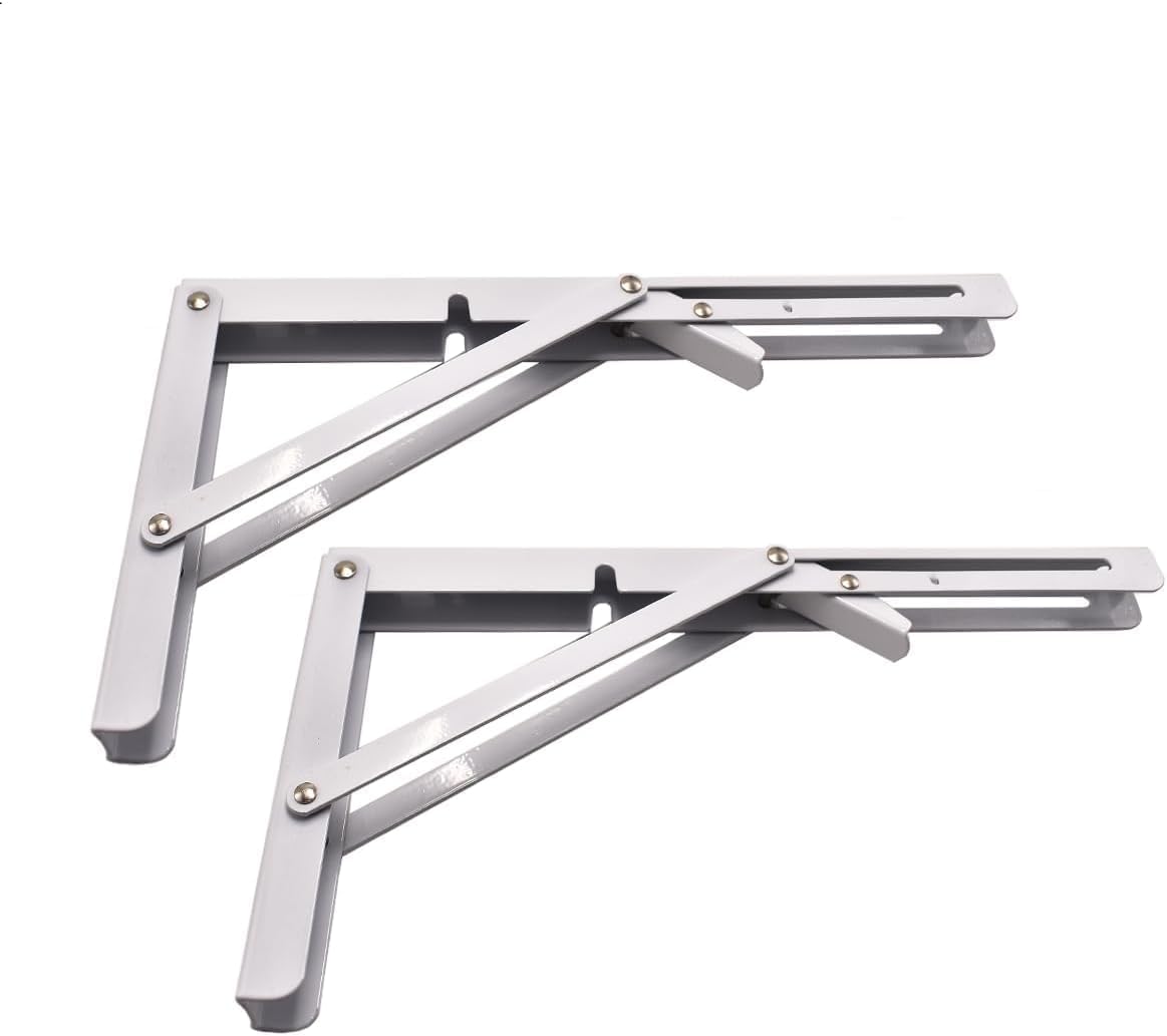 Mensula Soporte Abatible Plegable Repisa Brazo Acero Par 30cm Blanca : Amazon.com.mx ...