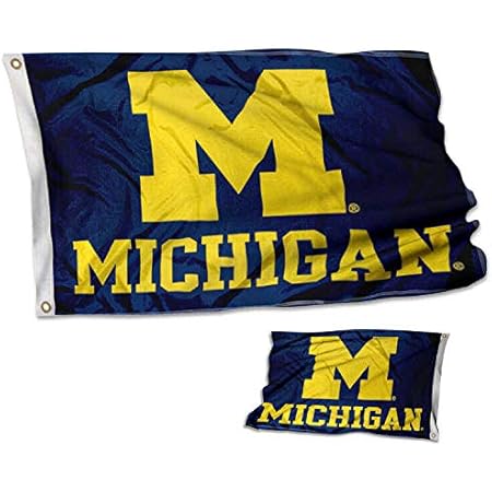 Amazon.com : UM Michigan Wolverines University Large College Flag ...