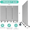 Amazon.com: Soundproof Room Divider with Wheels, 66in Office Dividers ...