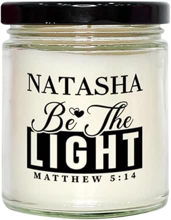 Amazon.com: Bible Verse for Natasha Candle,Christmas Gifts for Natasha ...