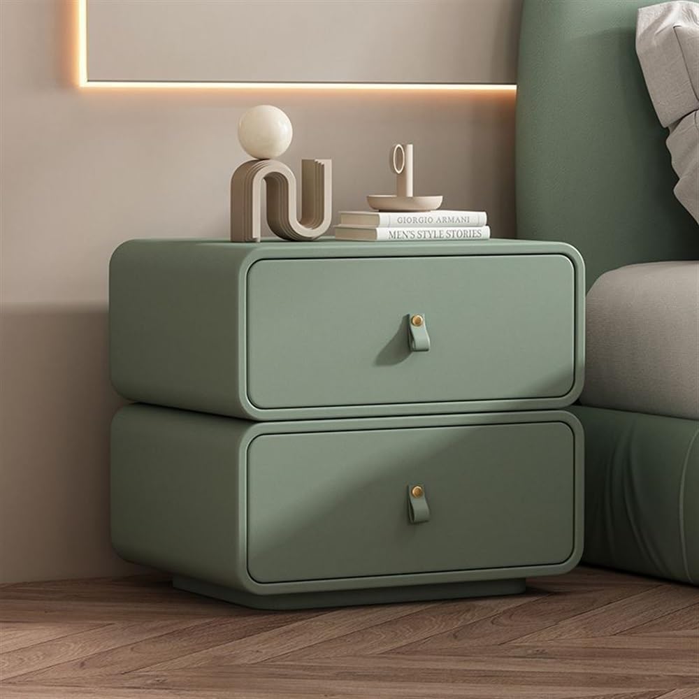 Amazon.com: ZWLGZL Nightstand Bedside Table, Modern Simple Rounded ...